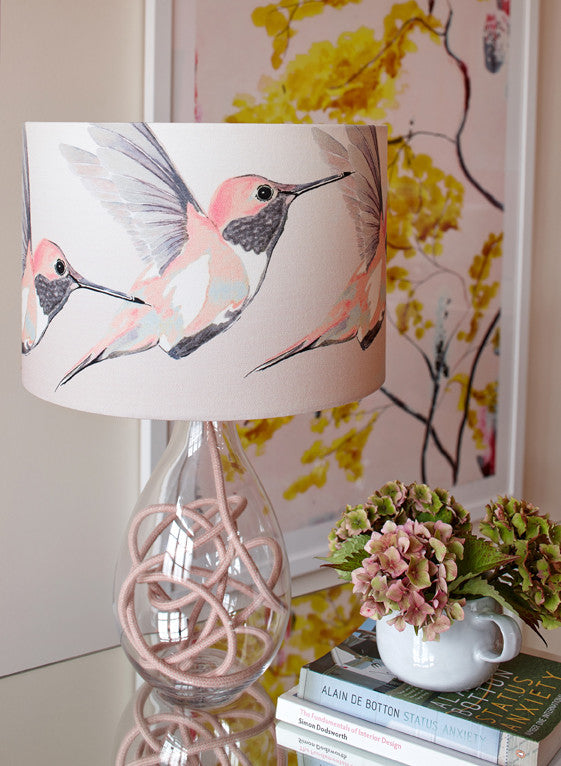 Rose Hummer lampMEDIUM, 4 flex colour options - Anna Jacobs